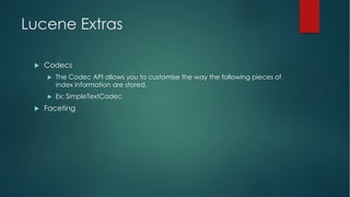 Lucene - The Powerful Information Retrieval Library | PPT