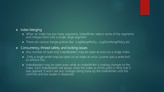 Lucene indexing | PPTX
