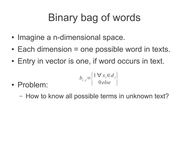 Text Classification Powered by Apache Mahout and Lucene | PPT