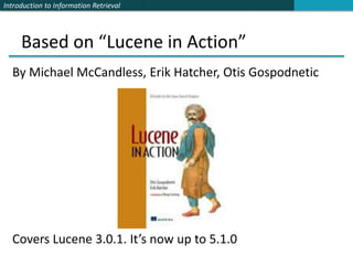 Introduction to Information Retrieval using Lucene | PPTX