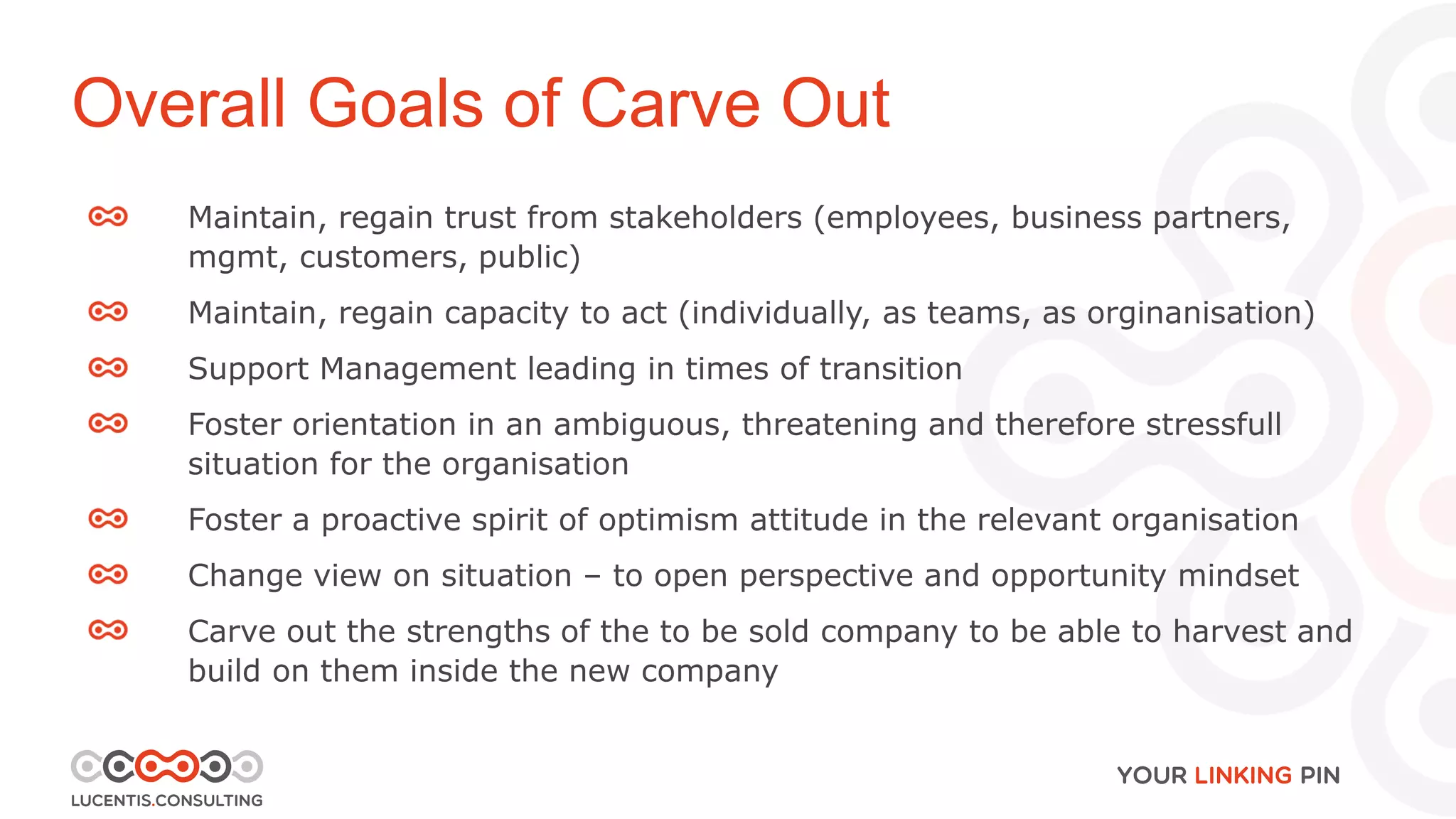 LUCENTIS CONSULTING Carve Out Framework V1.0 | PPTX