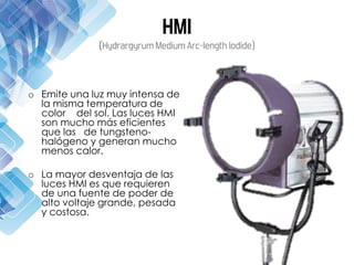 Tipos de luces e iluminación para fotografía y video | PDF