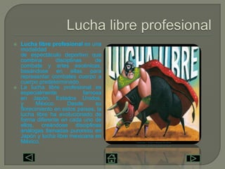 Lucha libre profesional diapositiva | PPTX