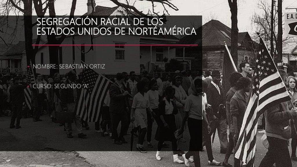 Lucha Por La Segregación Racial en Estados Unidos