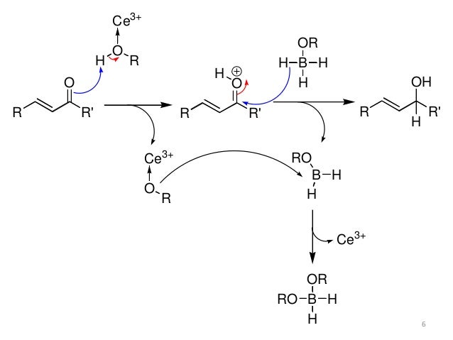 Luche reduction (NaBH4 - CeCl3) or Luche reagent