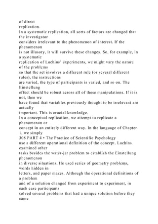 Luchins’ Einstellung (Set) ExperimentsAbraham S. Luchins (1942) .docx