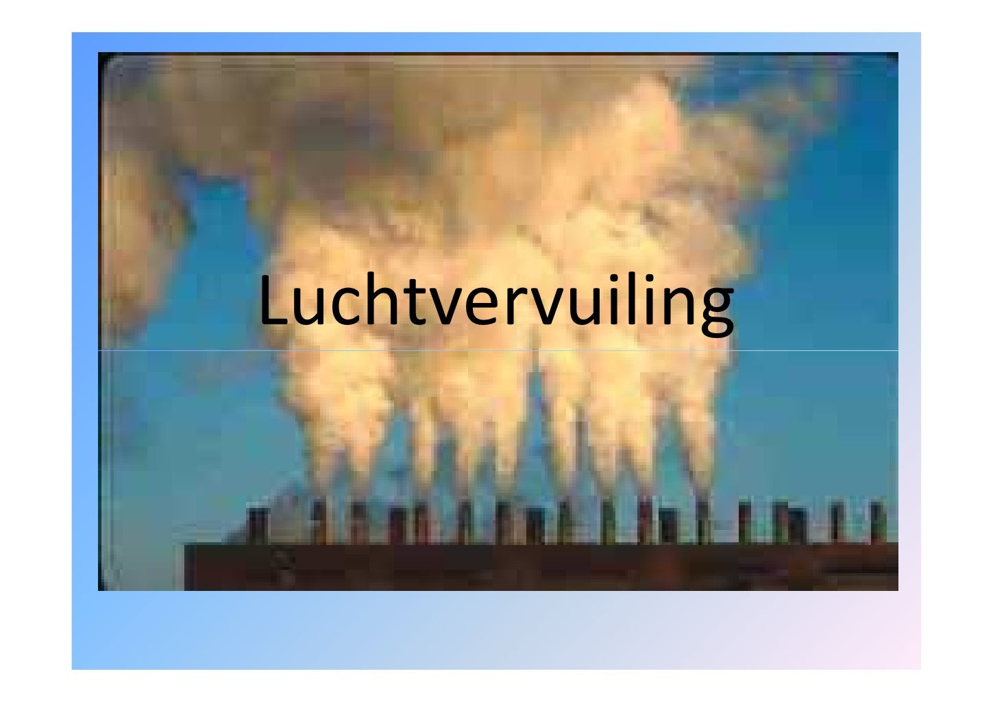 Luchtvervuiling