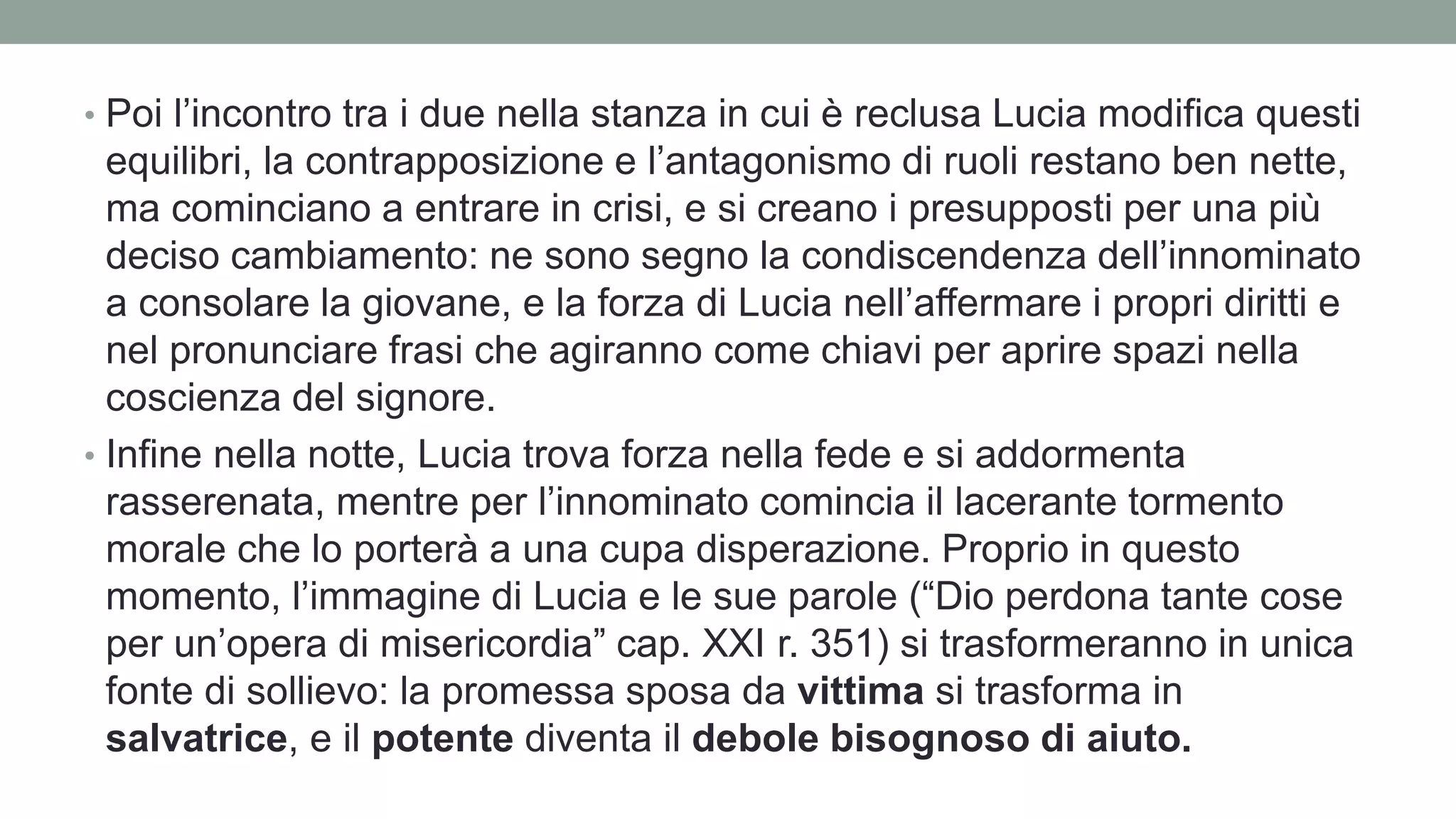 Lucia e l'Innominato | PPTX