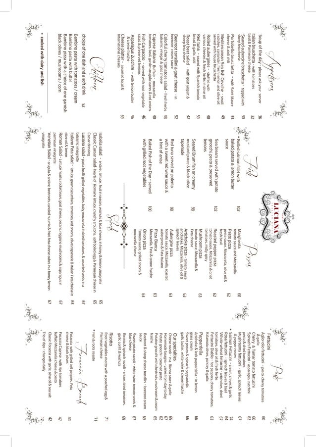 Luciana main menu june13 | PDF