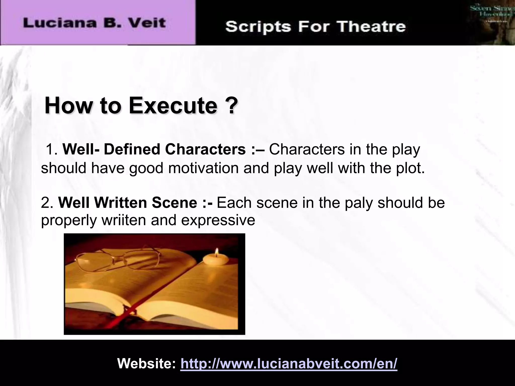 Theatre Scripts | PPT