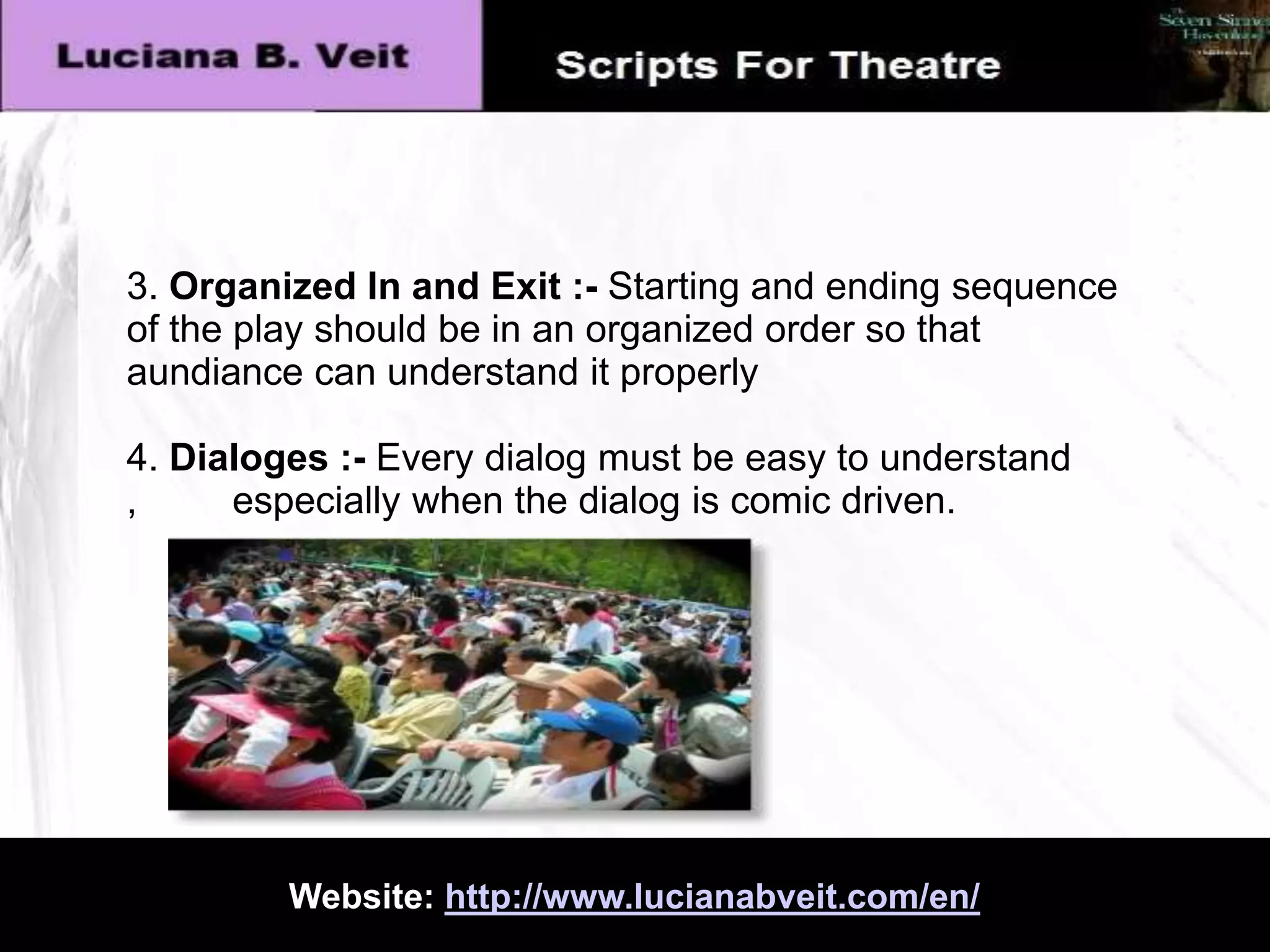 Theatre Scripts | PPT