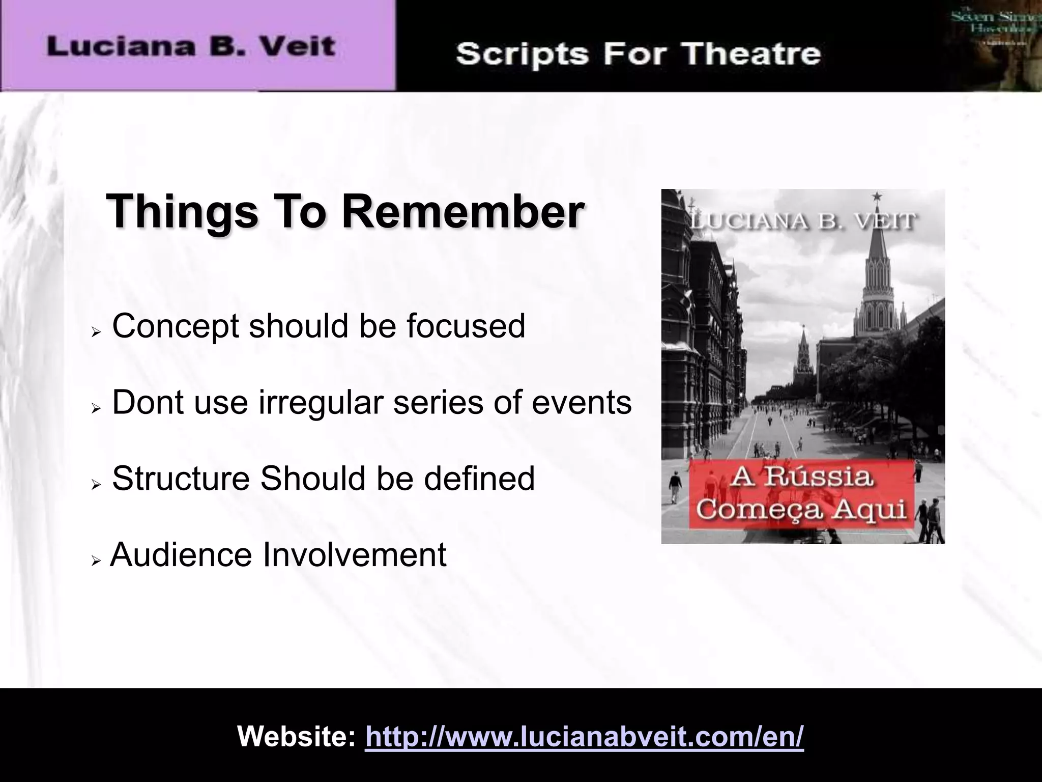 Theatre Scripts | PPT