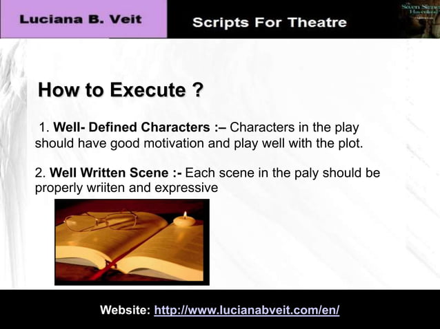 Theatre Scripts | PPT