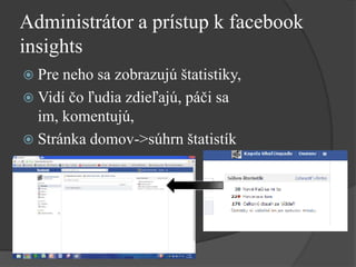 Facebook insights | PPT