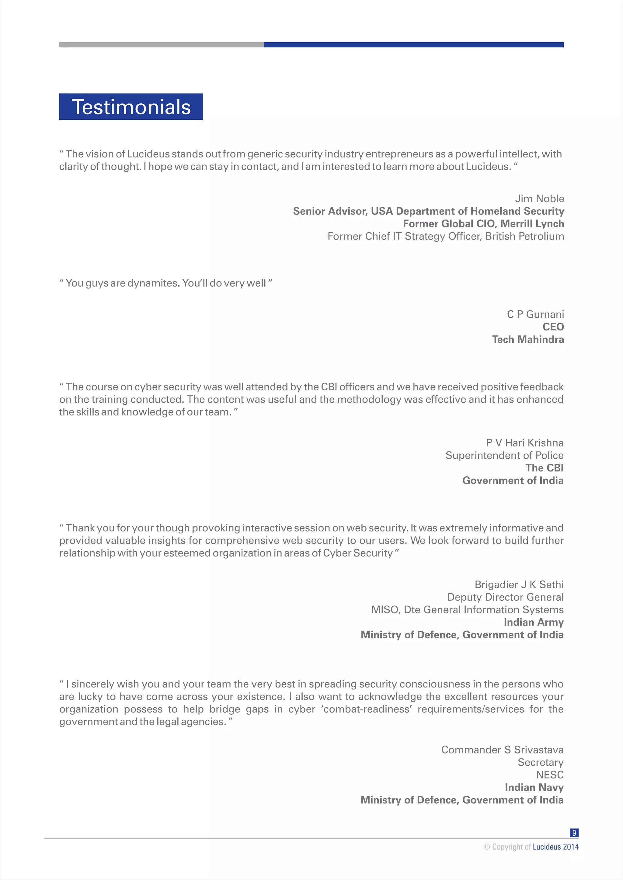 Lucideus Certified Cyber Security Analyst | PDF