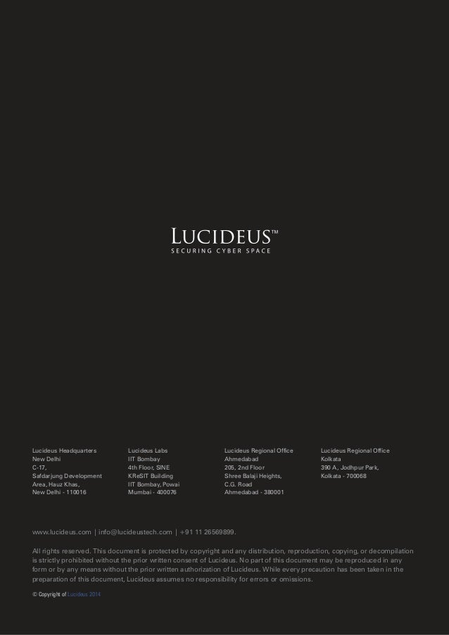 Lucideus Certified Cyber Security Analyst