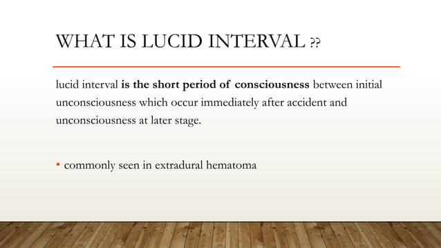 lucid interval and its importance in trauma and mental health | PPTX ...