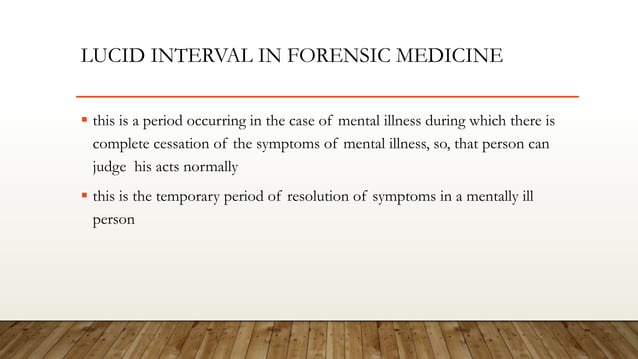 lucid interval and its importance in trauma and mental health | PPTX ...