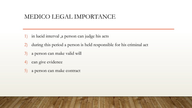 lucid interval and its importance in trauma and mental health | PPTX ...