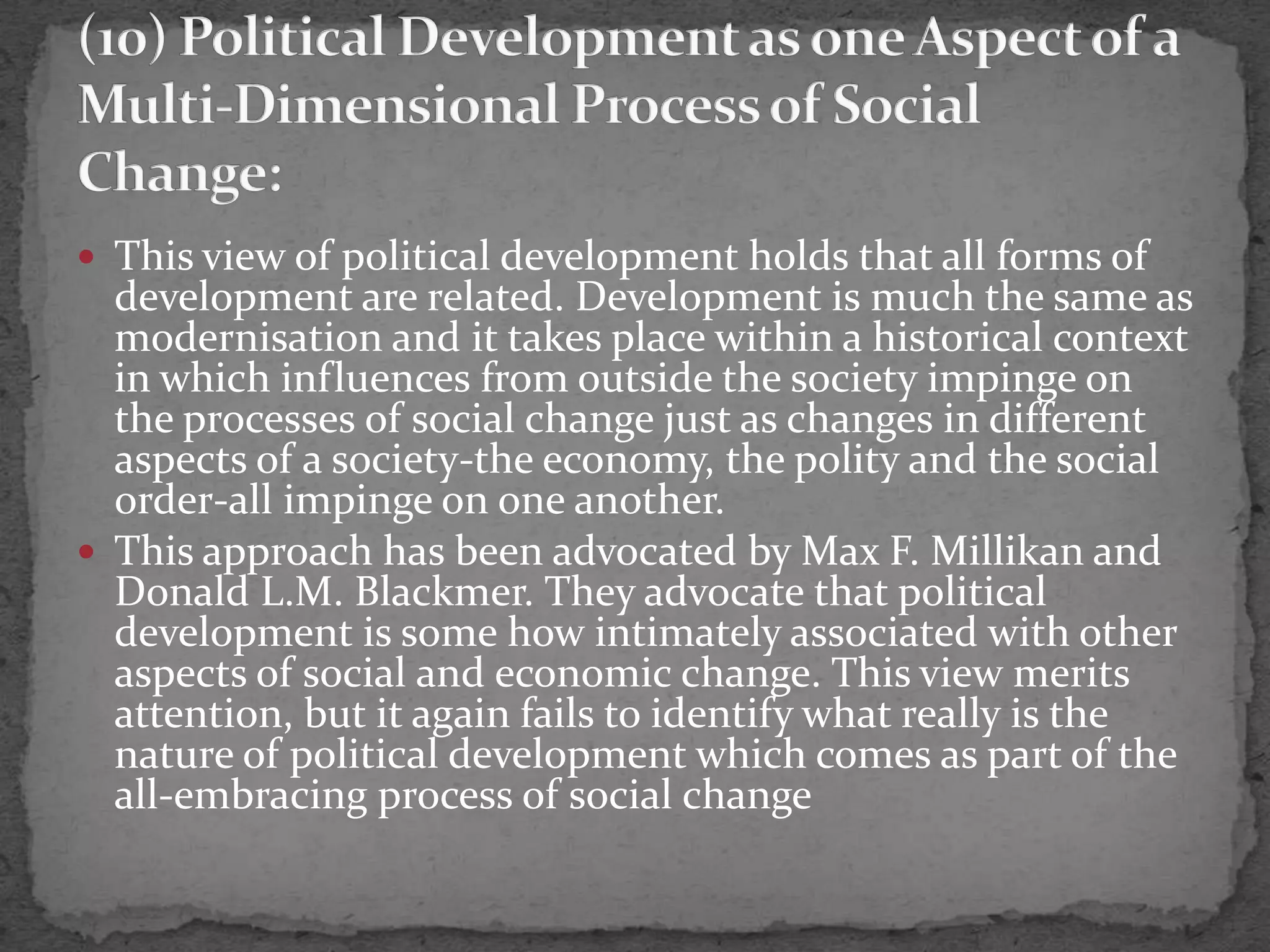 Lucien w pie, definitions of Political development, Lucien Pie concept ...