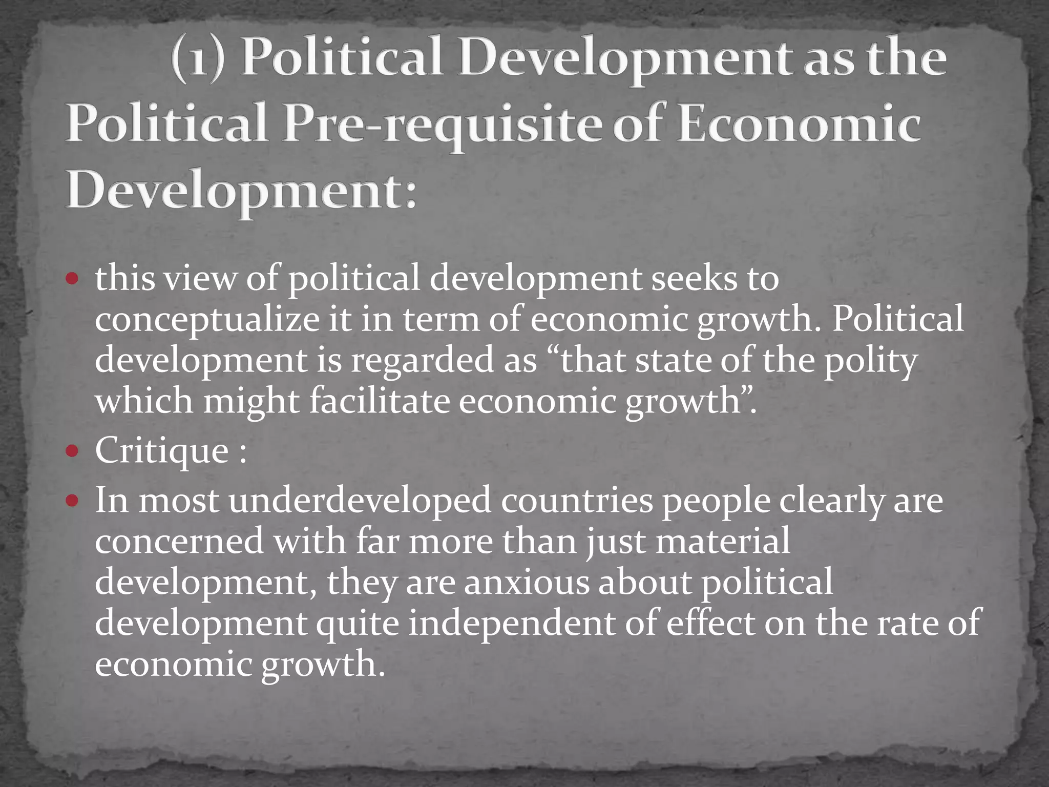 Lucien w pie, definitions of Political development, Lucien Pie concept ...