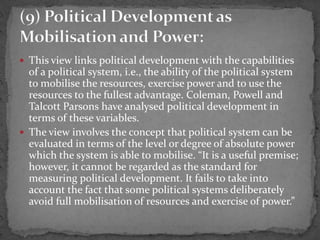 Lucien w pie, definitions of Political development, Lucien Pie concept ...