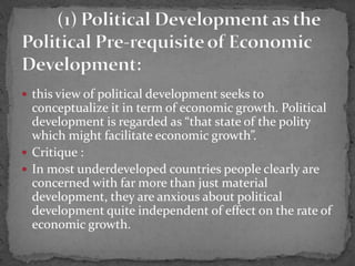 Lucien w pie, definitions of Political development, Lucien Pie concept ...