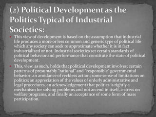 Lucien w pie, definitions of Political development, Lucien Pie concept ...