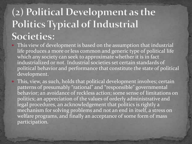 Lucien w pie, definitions of Political development, Lucien Pie concept ...
