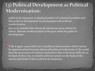 Lucien w pie, definitions of Political development, Lucien Pie concept ...