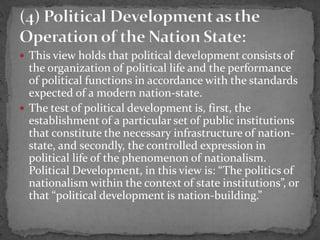 Lucien w pie, definitions of Political development, Lucien Pie concept ...