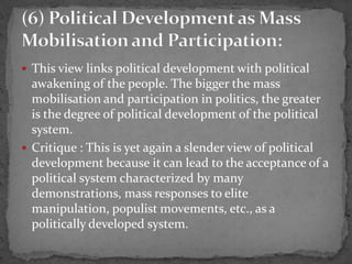 Lucien w pie, definitions of Political development, Lucien Pie concept ...