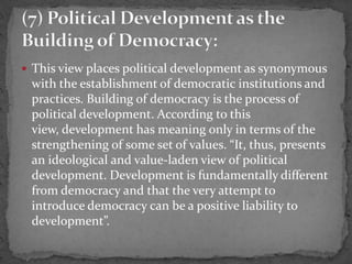 Lucien w pie, definitions of Political development, Lucien Pie concept ...
