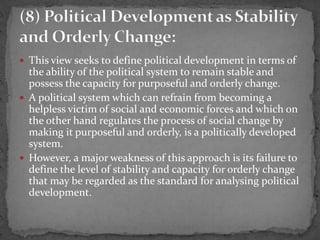 Lucien w pie, definitions of Political development, Lucien Pie concept ...