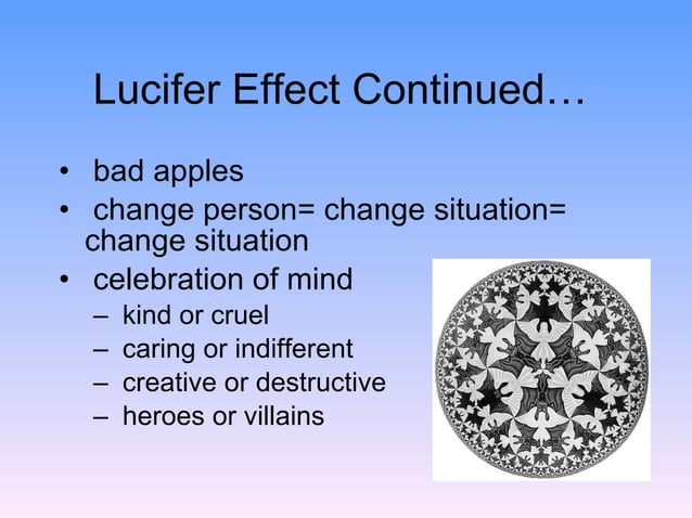 Lucifer Effect | PPT | Paranormal Phenomena | Hobbies & Interests