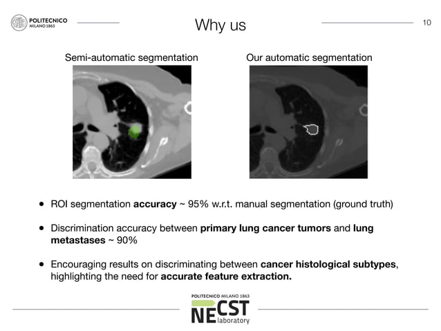 LuCIFEx: Lung Cancer Identification through Feature Extraction | PPT
