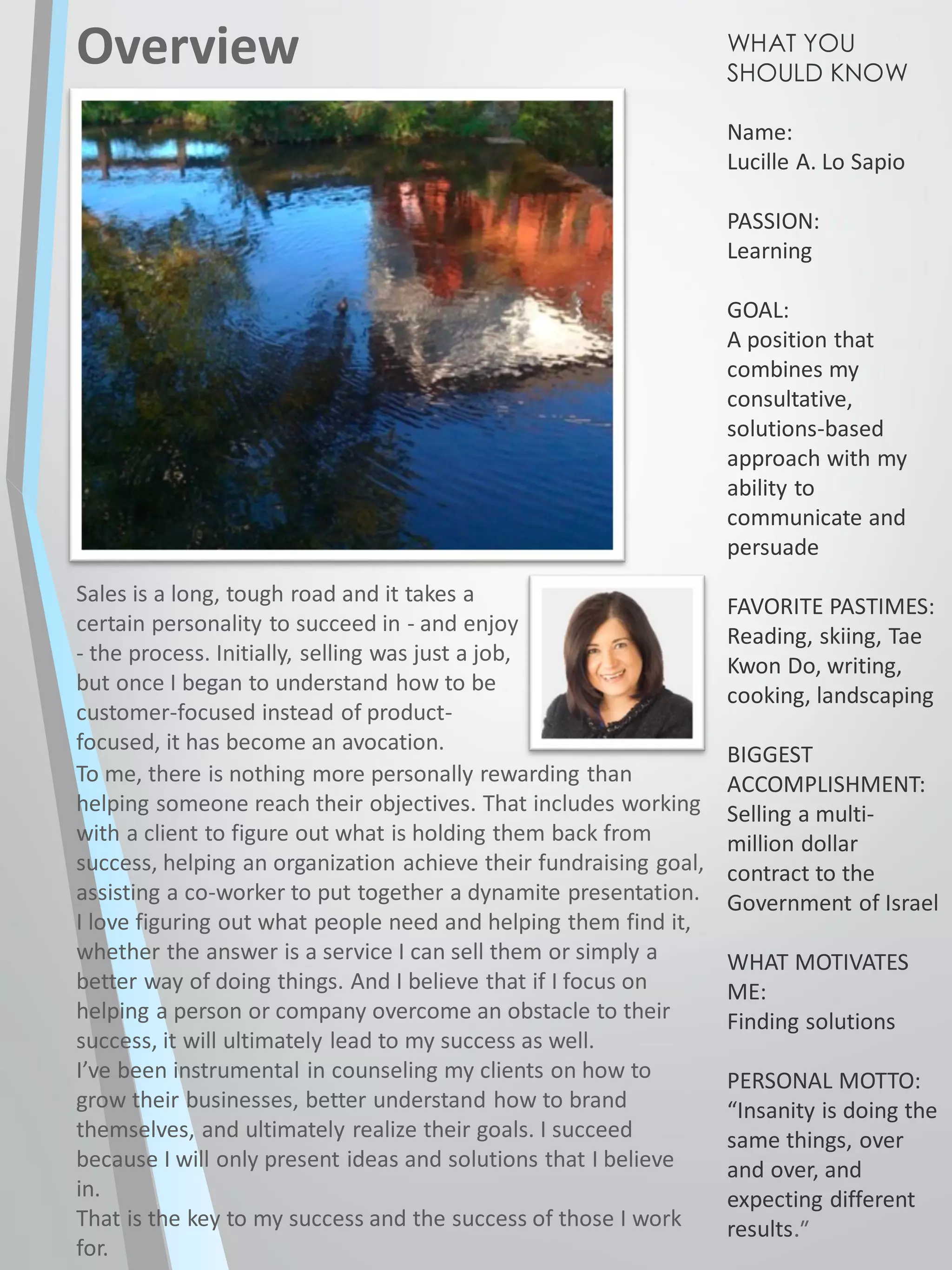 Lucille Lo Sapio profile | PDF