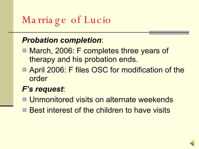 Modification of Visitation Orders | PPT