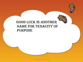 quotes on luck | PPT