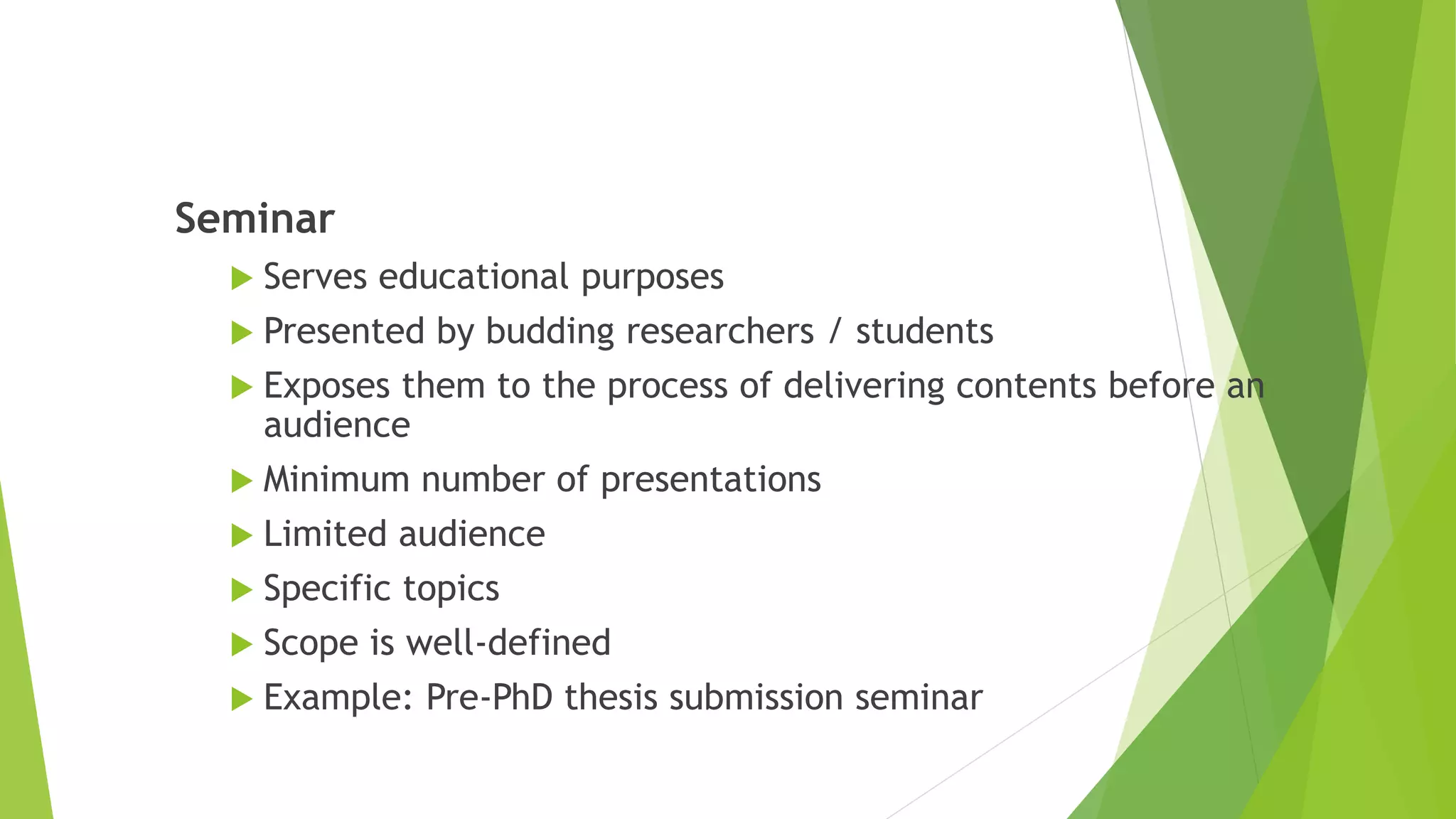 Writing abstracts for conferences | PPTX