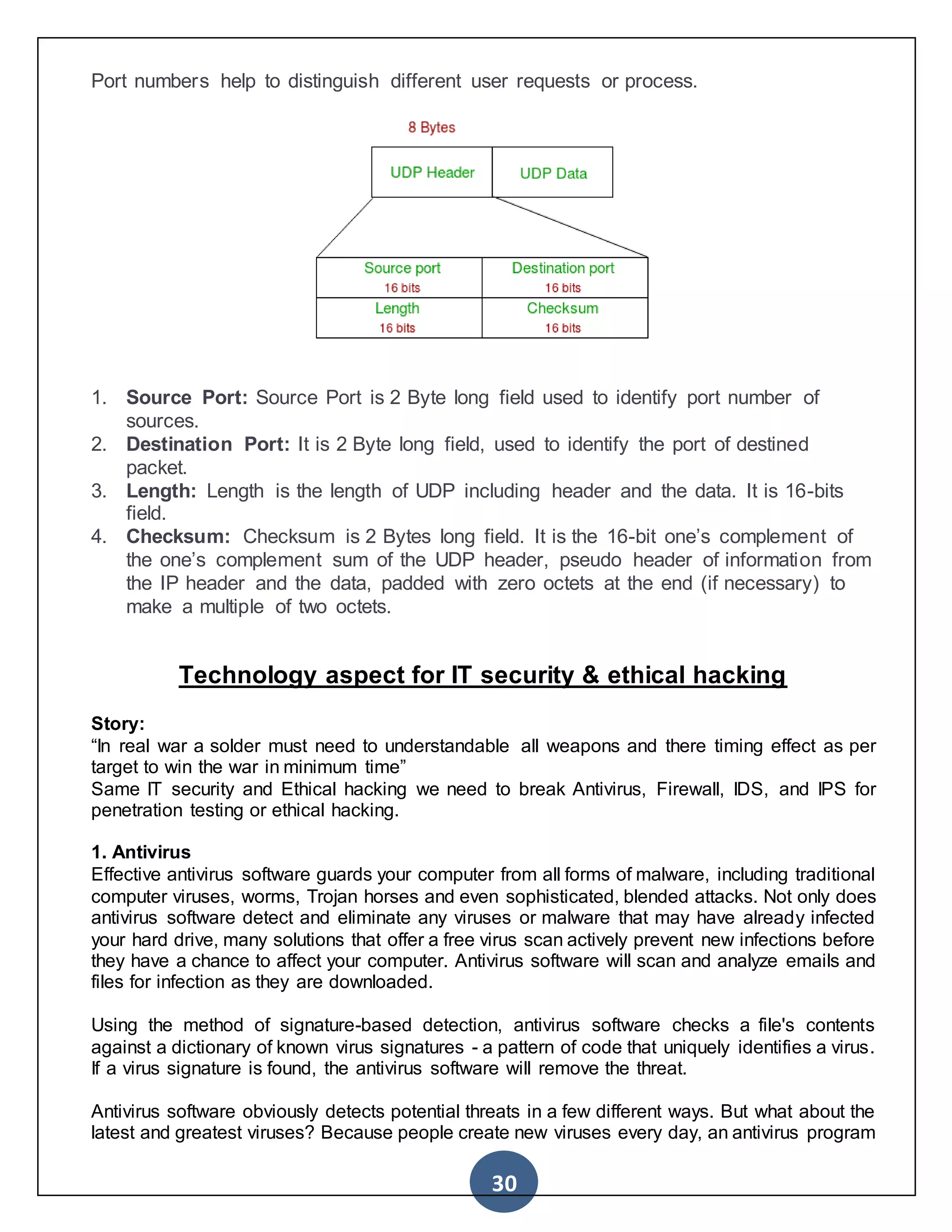 industrial training report on Ethical hacking | DOCX