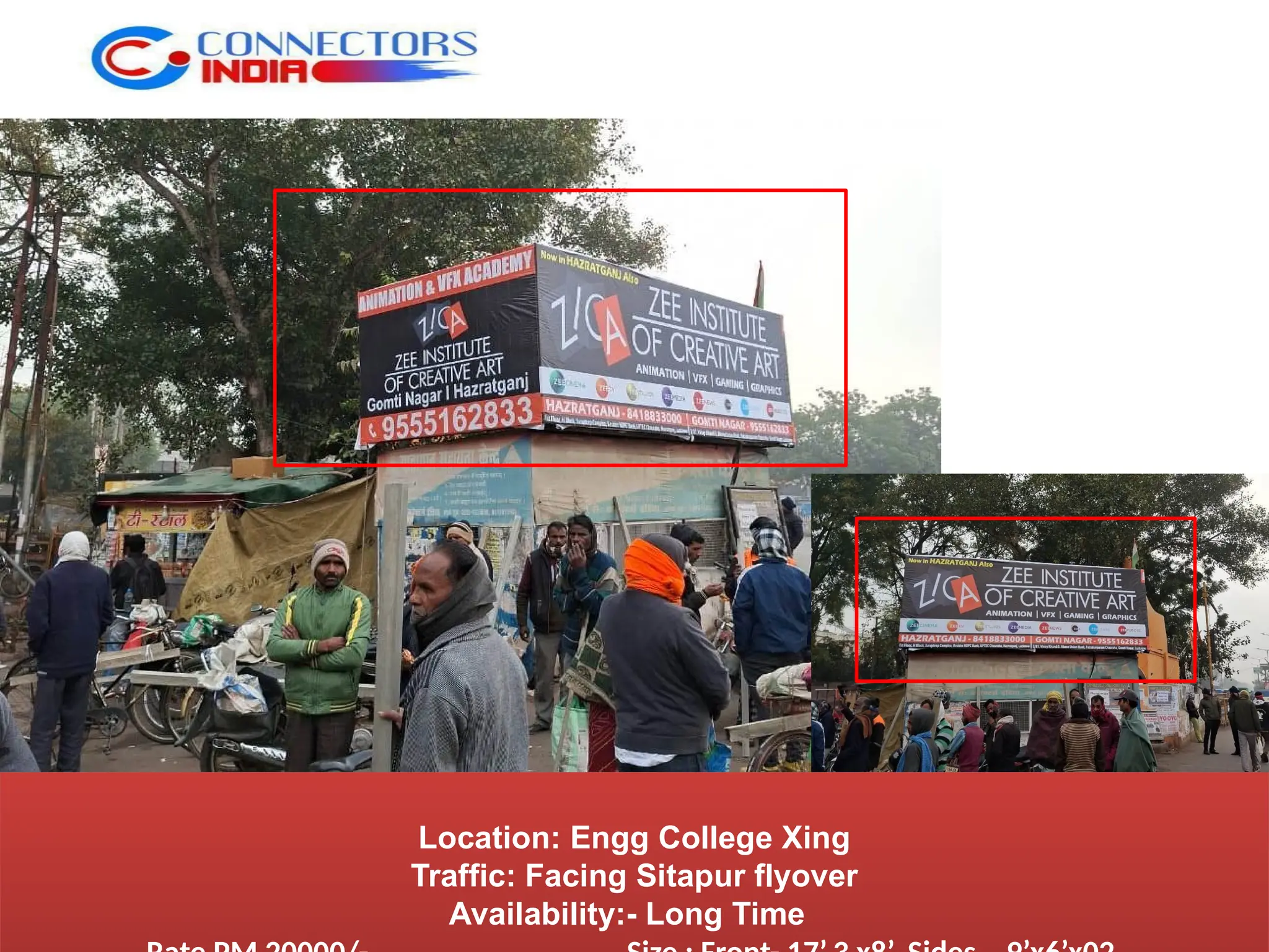 Lucknow Media Plan Police Booth, Hoarding Availability.pptx