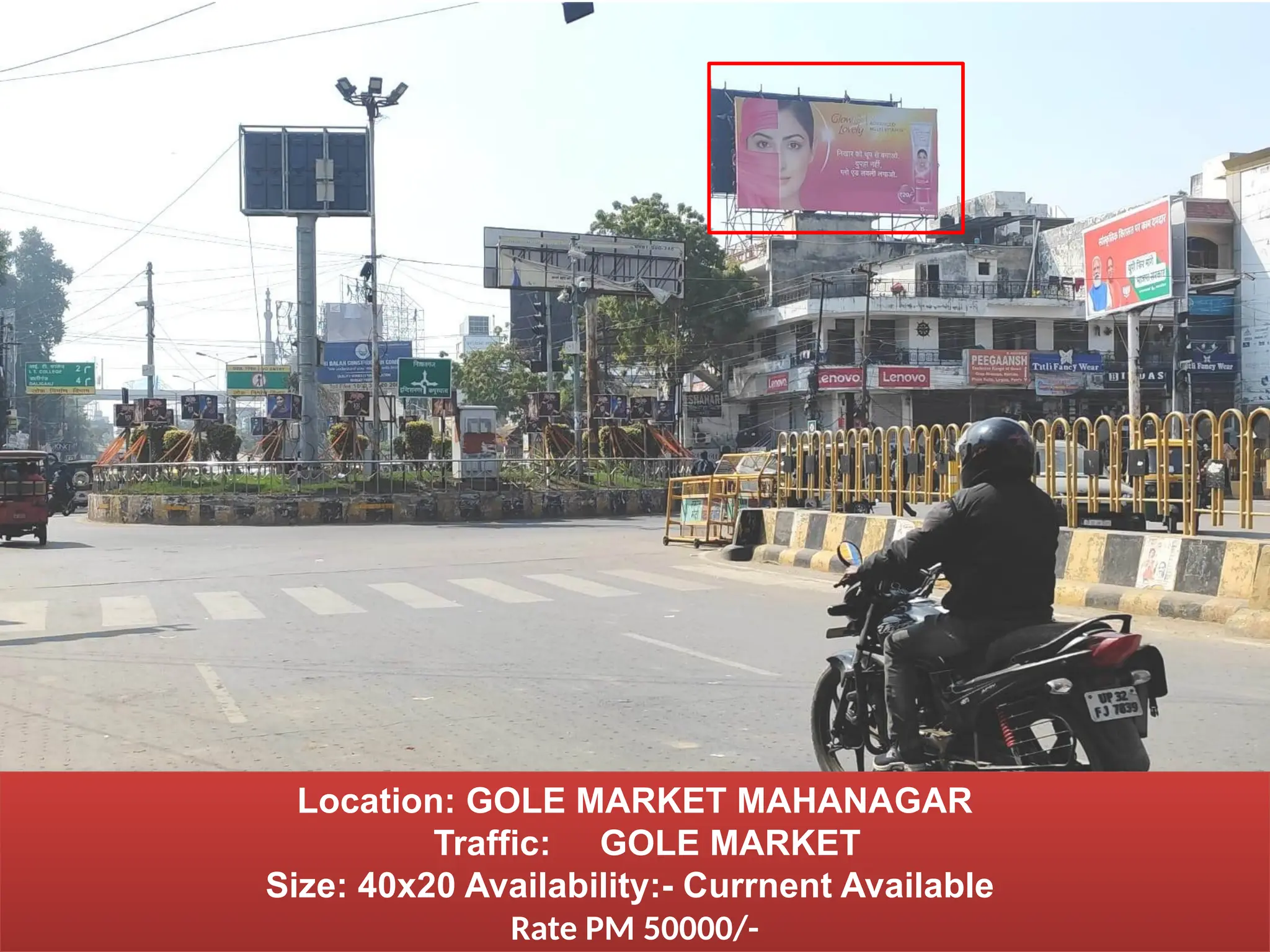 Lucknow Media Plan Police Booth, Hoarding Availability.pptx
