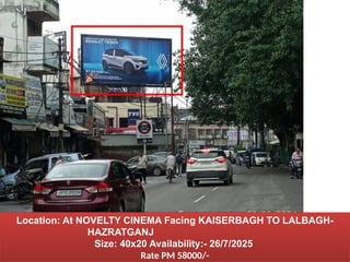 Lucknow Media Plan Police Booth, Hoarding Availability.pptx