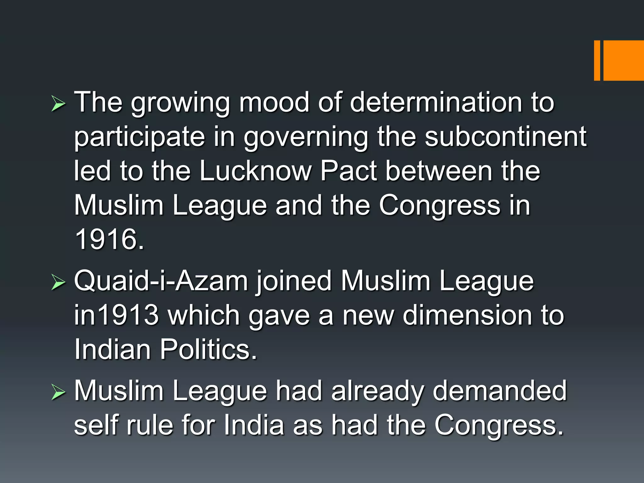 Lucknow pact | PPTX