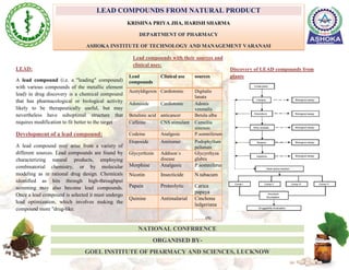 LEAD COMPOUNDS FROM NATURAL PRODUCT | PDF