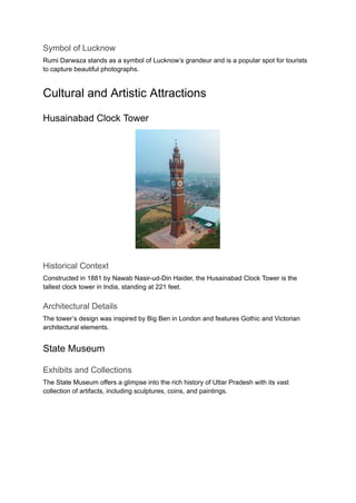 Lucknow Tourist Spots | tourist attractions Lucknow | PDF