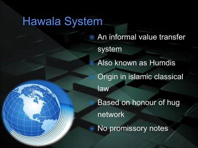 Hawala transaction and banking | PPTX