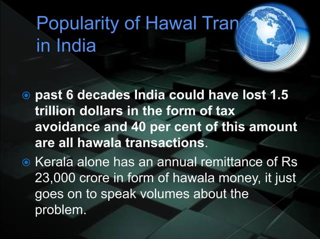 Hawala transaction and banking | PPTX