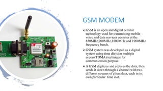 GSM BASED GAS ESCAPE BURST AND FIRE SAFETY PROJECT | PPTX